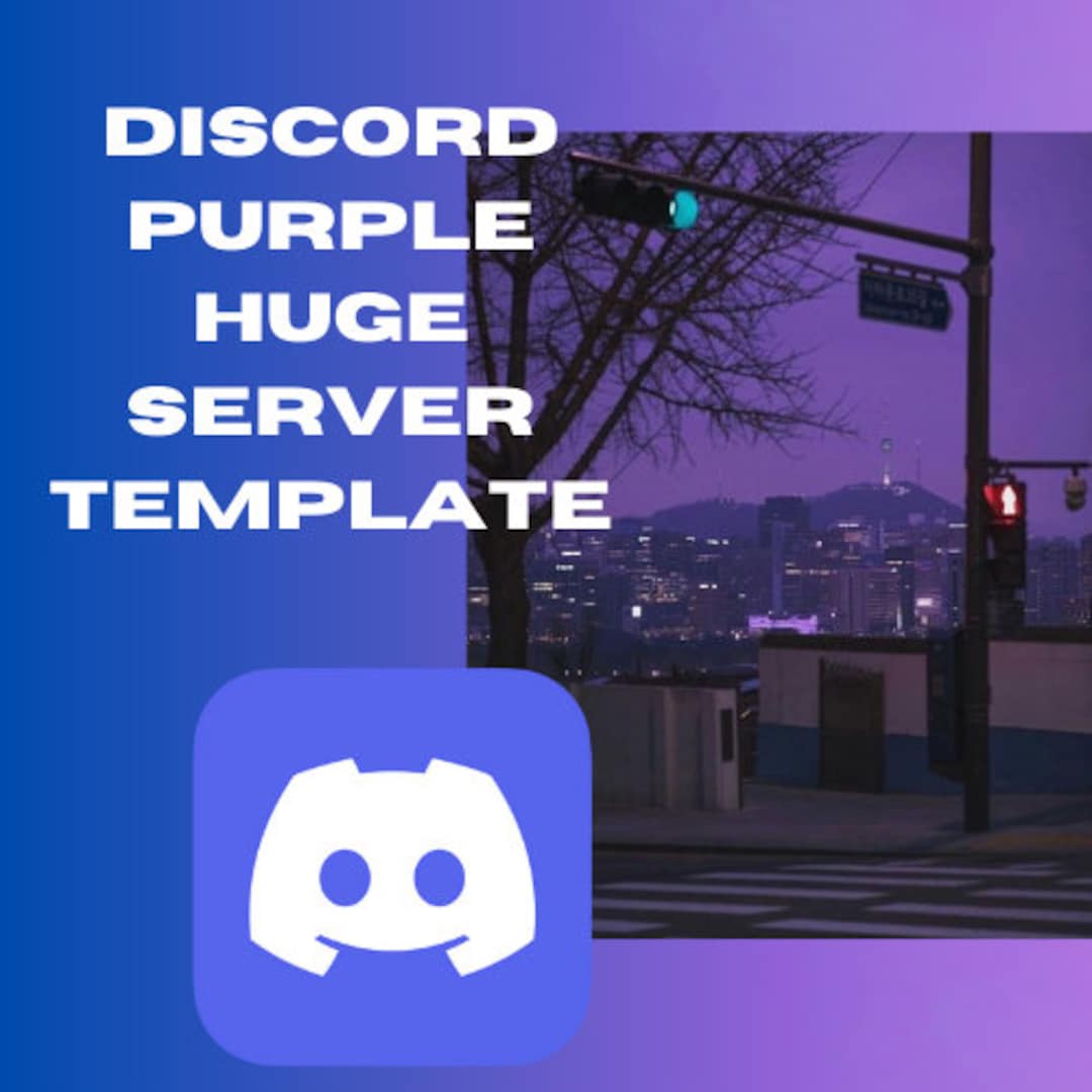 Purple Kawaii Server Template Aesthetic Custom Template for Community ...