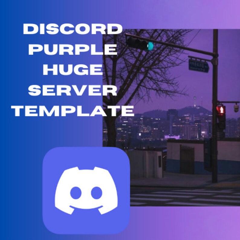 Purple Kawaii Server Template Aesthetic Custom Template for Community ...