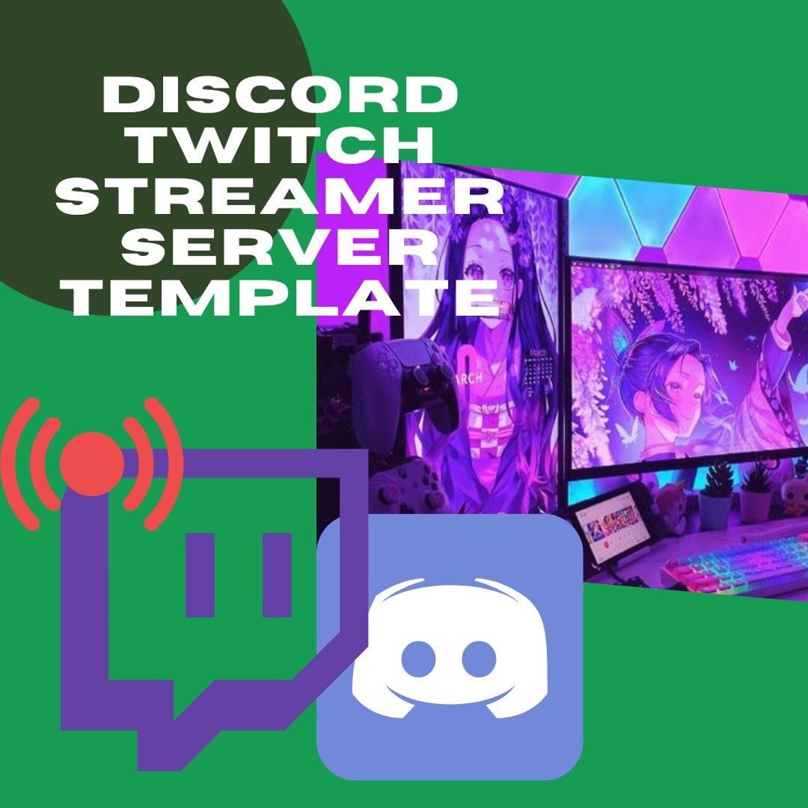 Discord Twitch Server Template Printable Templates