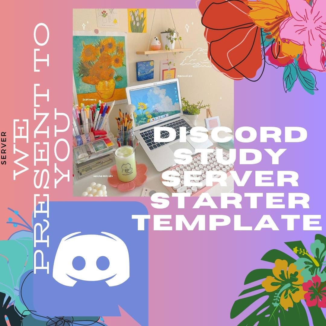 Discord STUDY SERVER Template - Etsy
