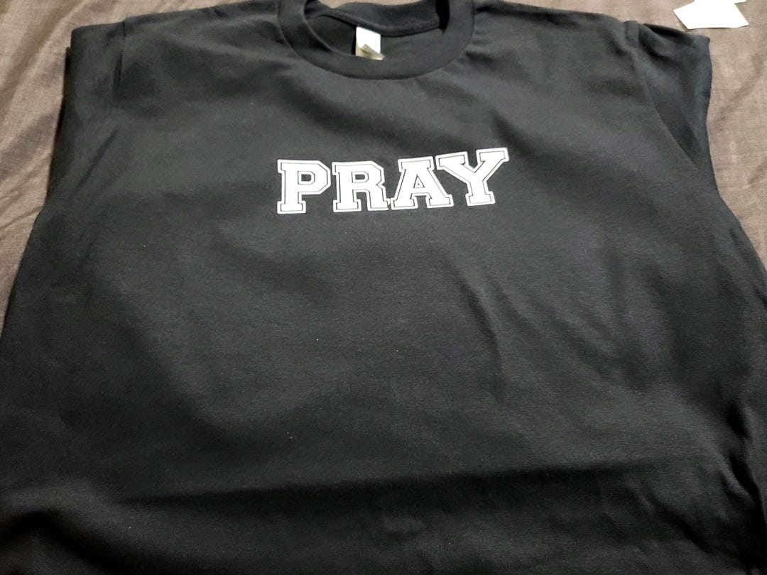 Pray Design Christian Tee - Etsy