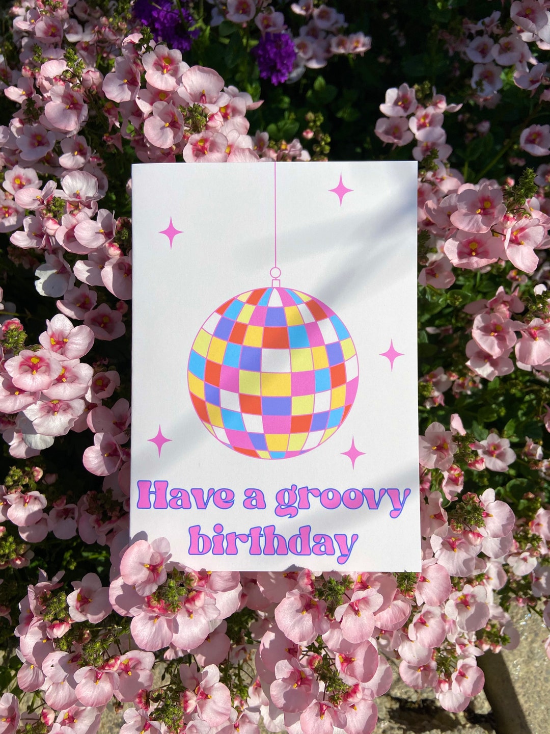 Have a Groovy Birthday | Greeting Card | Birthday Card | Quote Card - Etsy