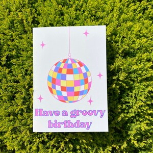 Have a Groovy Birthday | Greeting Card | Birthday Card | Quote Card - Etsy