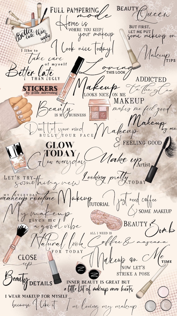 Makeup Collage Wallpaper