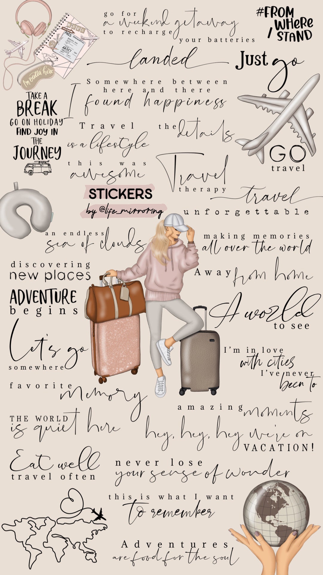 Travel Story Sticker Instagram 2.0 Edition - Etsy