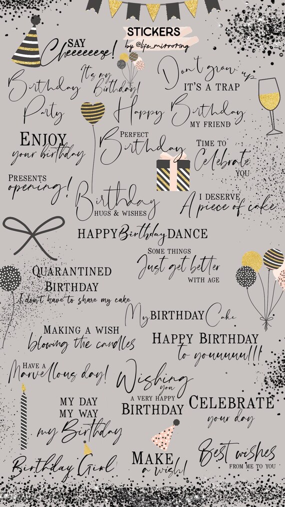 Birthday Instagram Story Sticker Etsy birthday-instagram-story-sticker-etsy