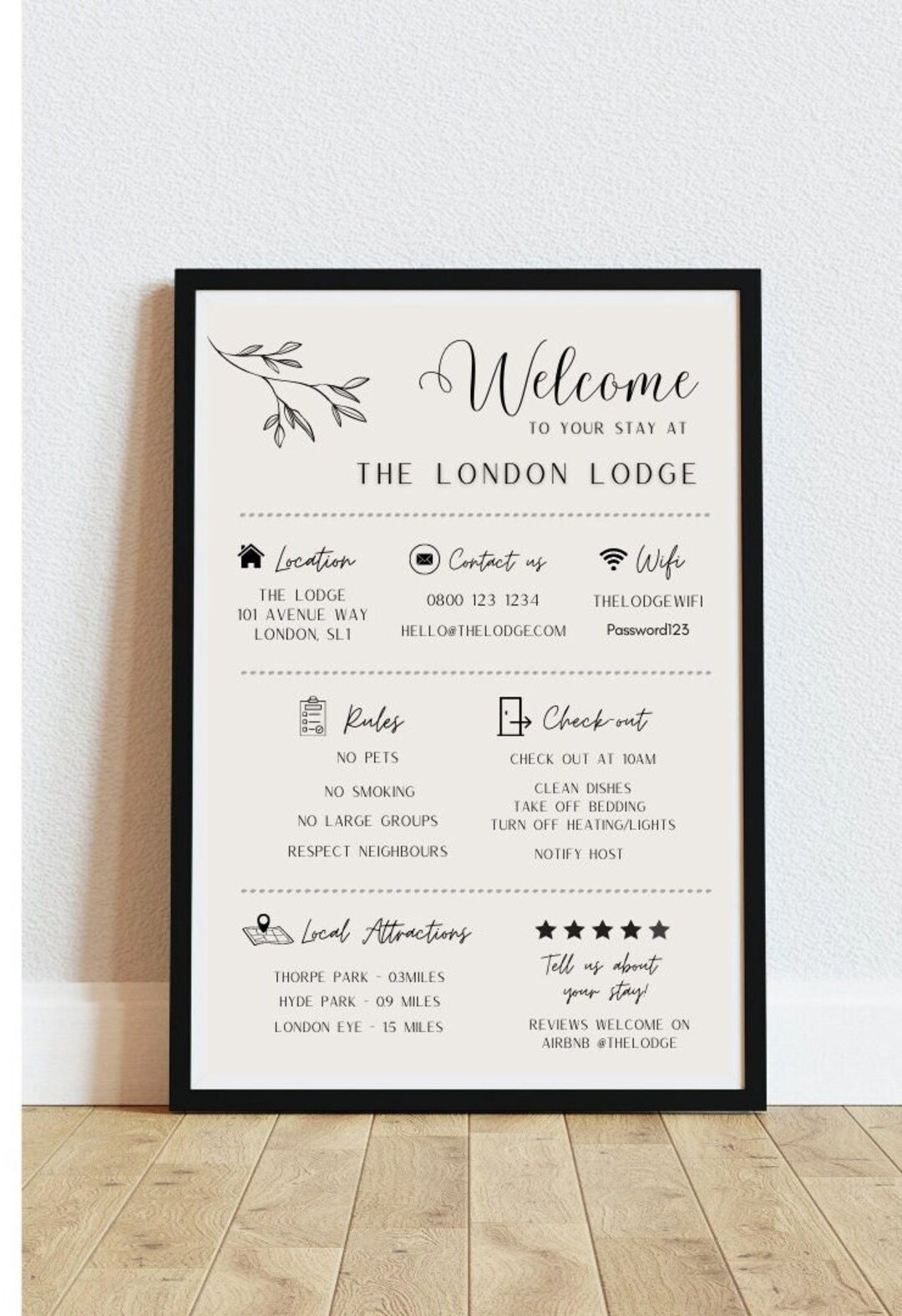 Airbnb Welcome Sign for Hosts | Airbnb Host Sign | Vacation Holiday ...