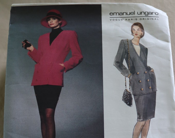 Vogue Paris Original / Emanuel Ungaro Boxy Double-breasted Jacket and ...
