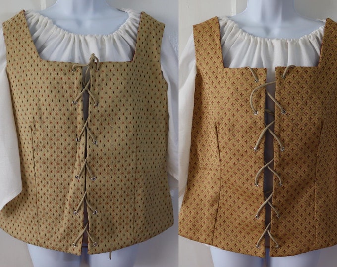 Handmade Historical Bodice - Medieval or Renaissance Lace-up Bodice for ...