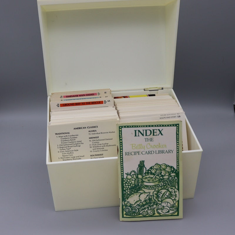 70s Recipe Box - Etsy