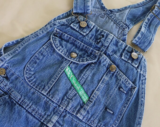 Denim Bib Overalls / Dungarees by Key - Denim Farmer Overalls - 30 ...