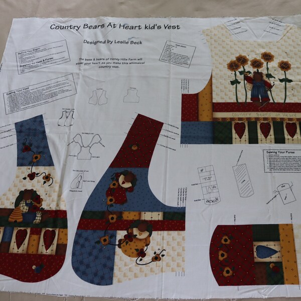 Teddy Bear Vest - Etsy