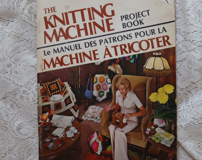 1970s Knitting Machine Project Book - Vintage 1970s Knitting Machine ...