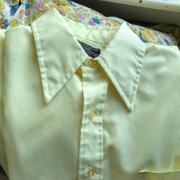 Wide Collar Shirt - Etsy