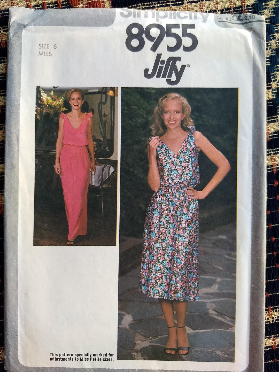 Easy Shoulder Tie Sundress Pattern by Jiffy / Simplicity 8955 - 1970s ...