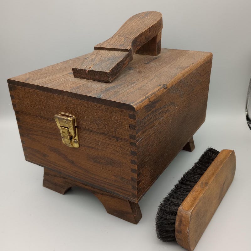 Shoe Shine Box - Etsy