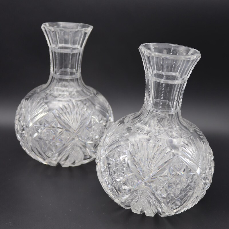 American Brilliant Cut Glass - Etsy
