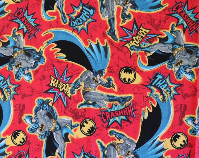 Batman Fabric - DC Comics Fabric With Batman - Cotton Comic Book Fabric ...