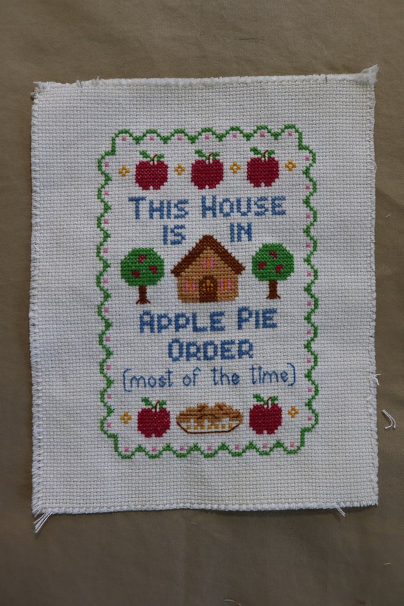 Apple Pie Cross Stitch Pattern