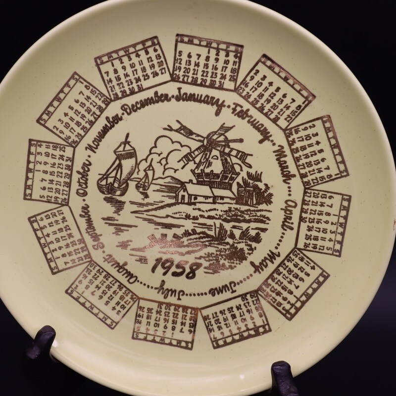 1958 Calendar - Etsy