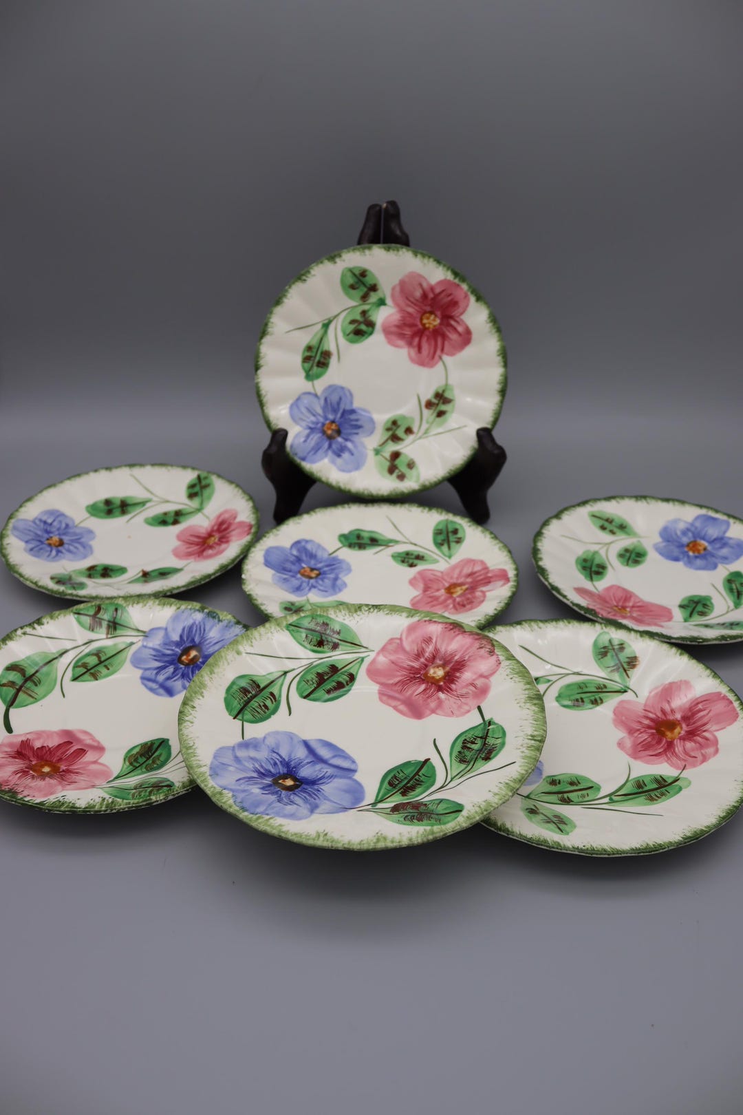 Blue Ridge Southern Pottery Norma Saucers - Vintage Blue Ridge Pottery ...