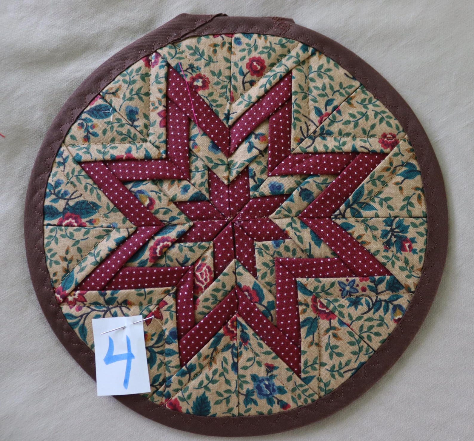Handmade Kitchen Hot Pads; Folded Star or Amish Star Pattern Hot Pads ...