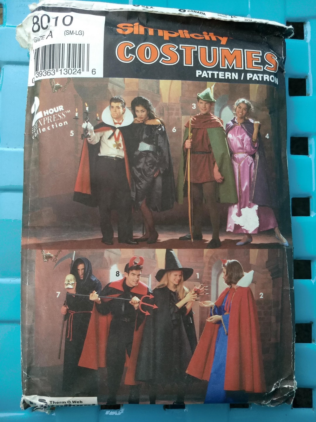Easy Halloween Pattern for Vampire, Robin Hood, Maid Marian, Grim ...
