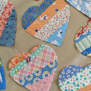 18 Precut Patchwork Fabric Hearts – 5 Inch X 5 Inch - Etsy