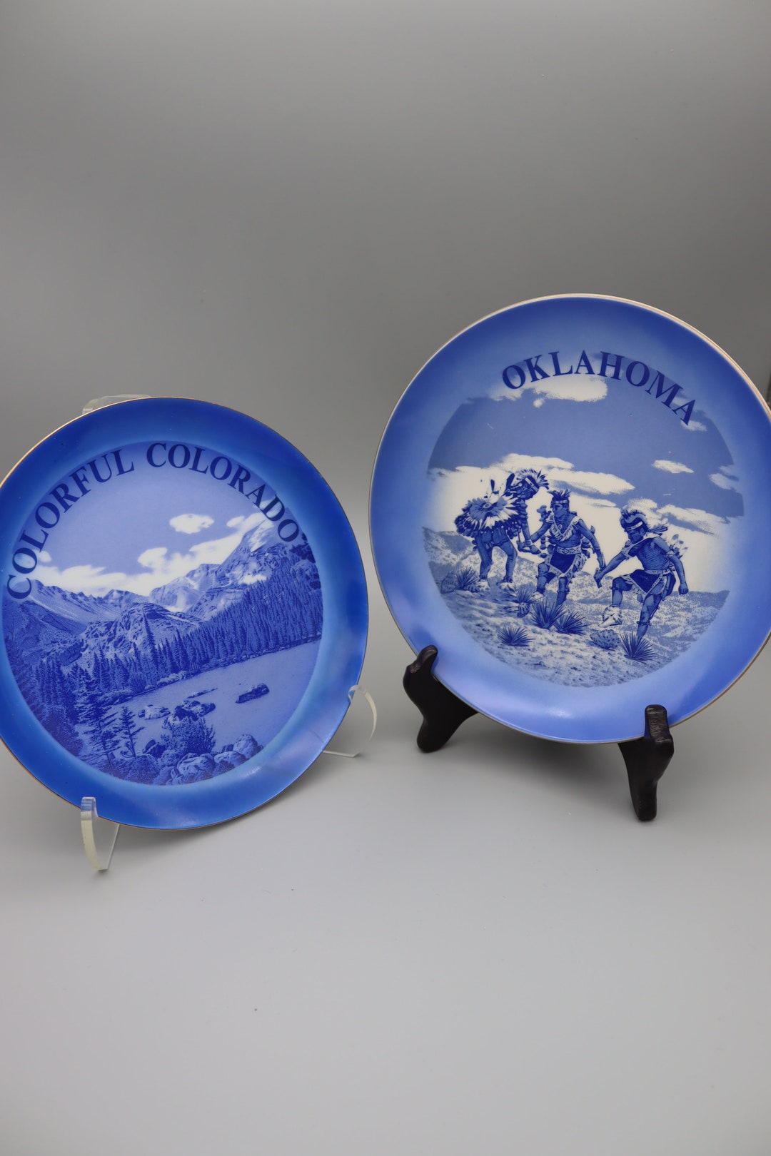 Oklahoma or Colorado Souvenir Plate / Collector Plate - State Souvenir ...