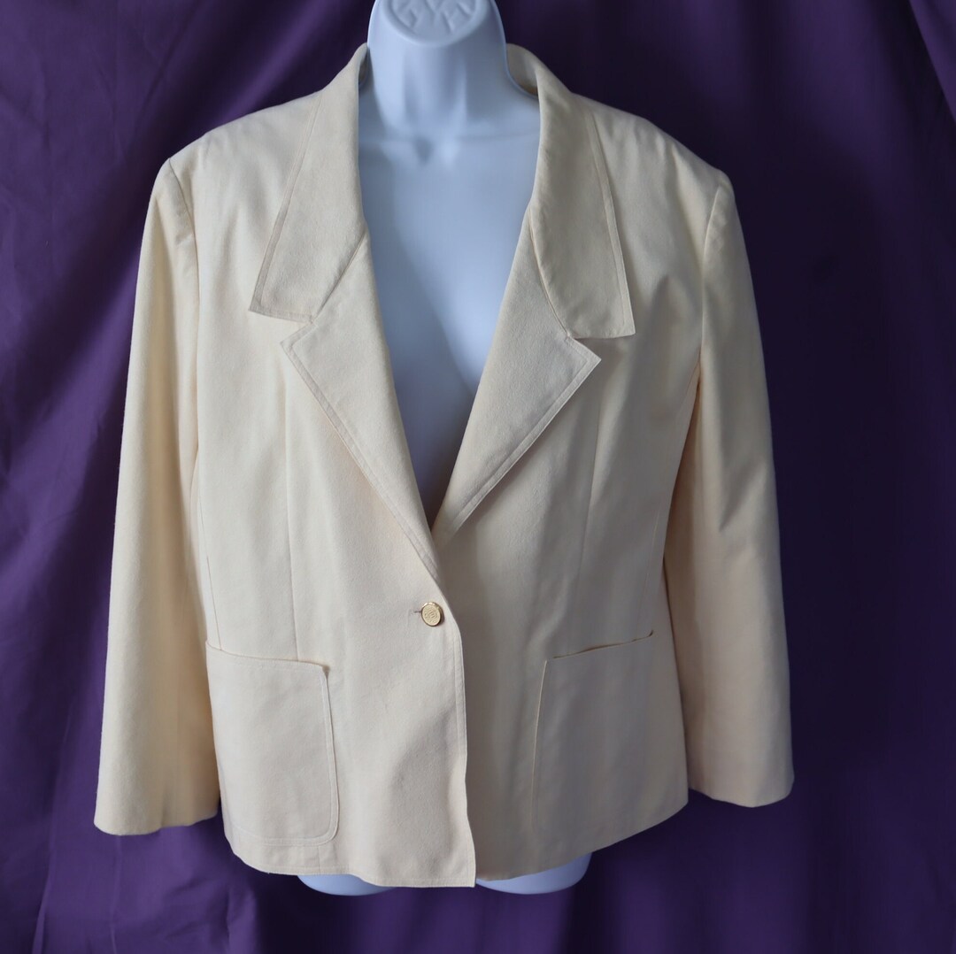 70s/80s Ivory Ultra Suede Blazer Vintage Ultra Suede Blazer - Looks ...