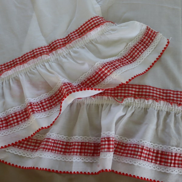 Red Kitchen Curtains - Etsy