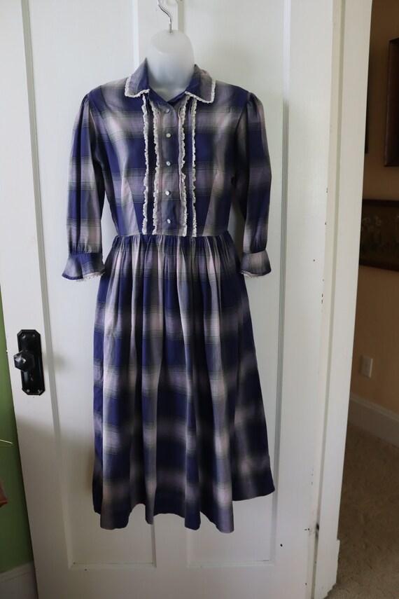 1950s Plaid Dress Full Gem