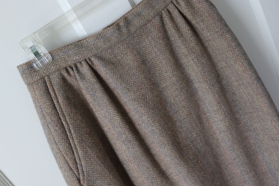Vintage 60s/70s Wool Tweed Skirt A-line Tweed Winter Skirt by Lady ...