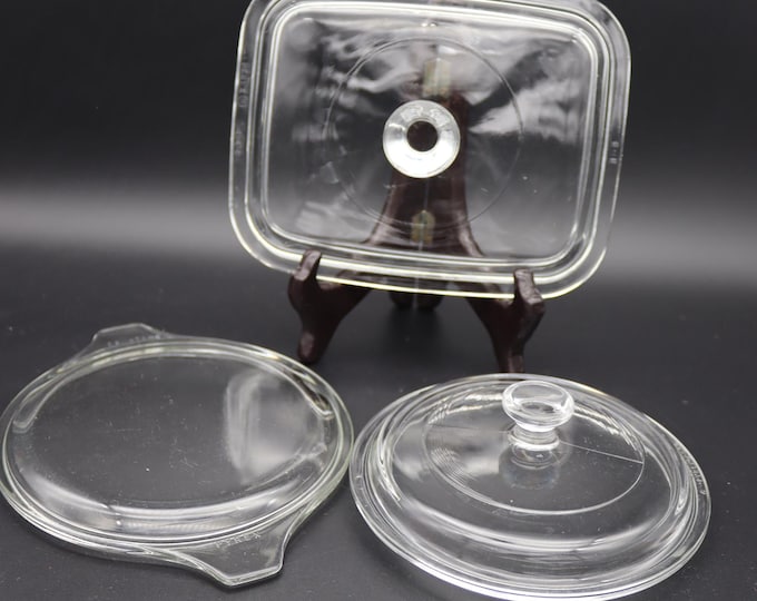Pyrex Replacement Lids - Clear Glass Pyrex Lids - Pyrex Lid Rectangle ...