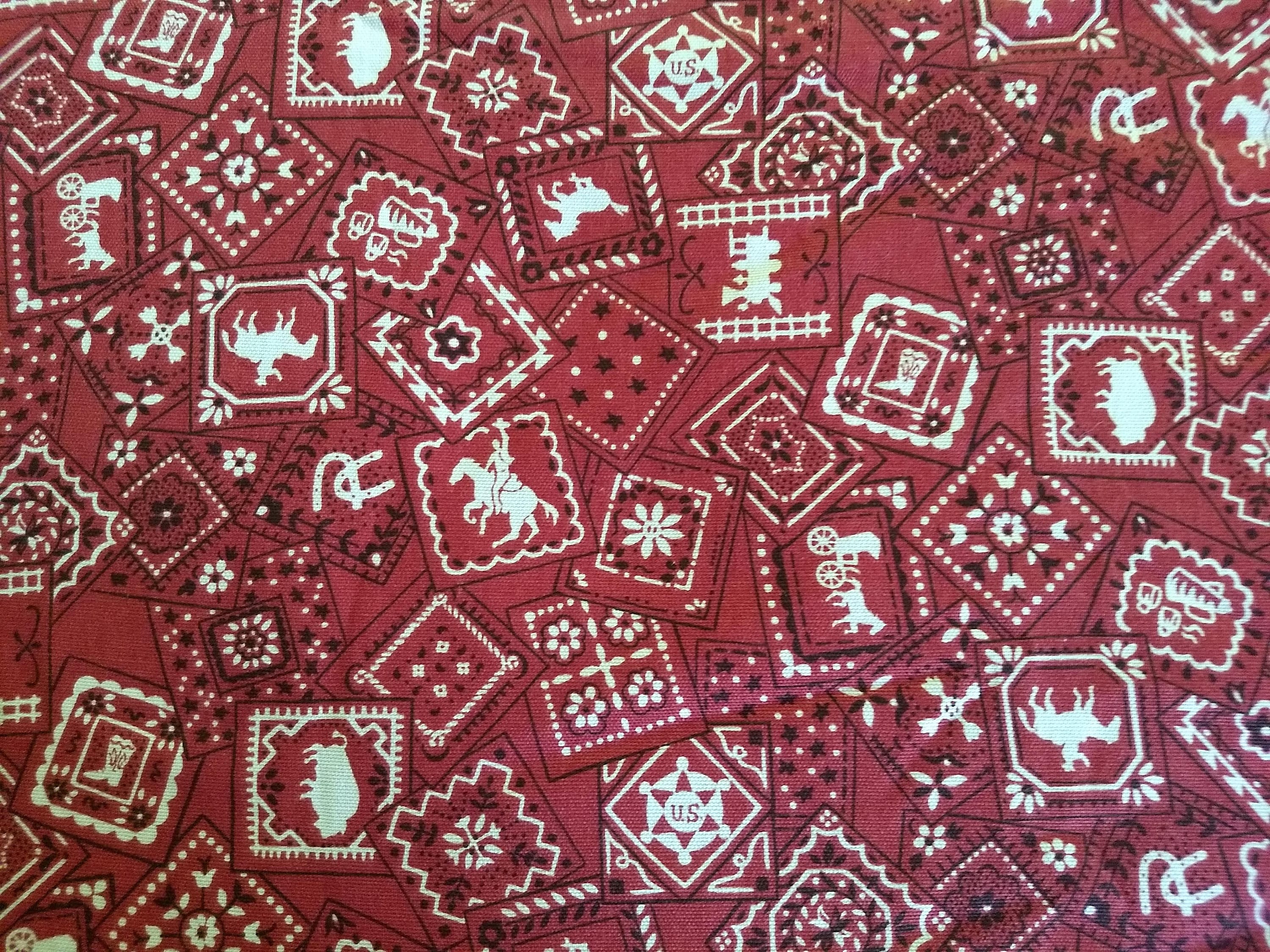 Cowboy / Western / Wild West Bandana Decorator Fabric by the - Etsy