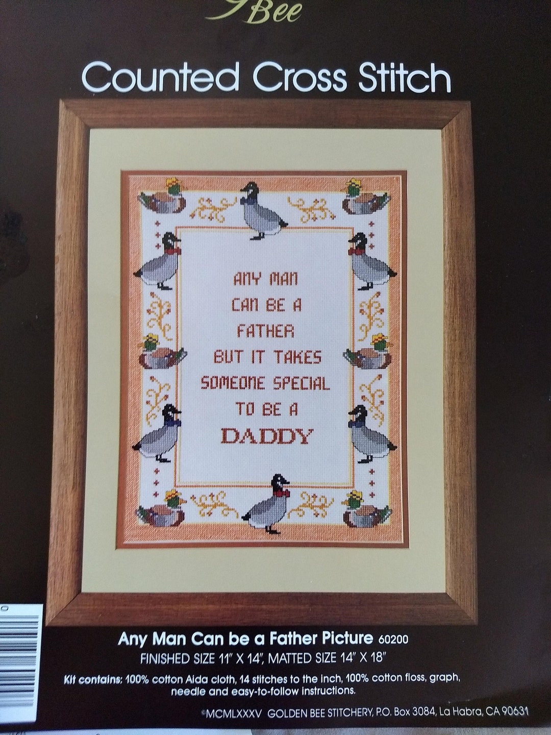 Father, Dad, Daddy Counted Cross Stitch Embroidery Kit - It Takes ...