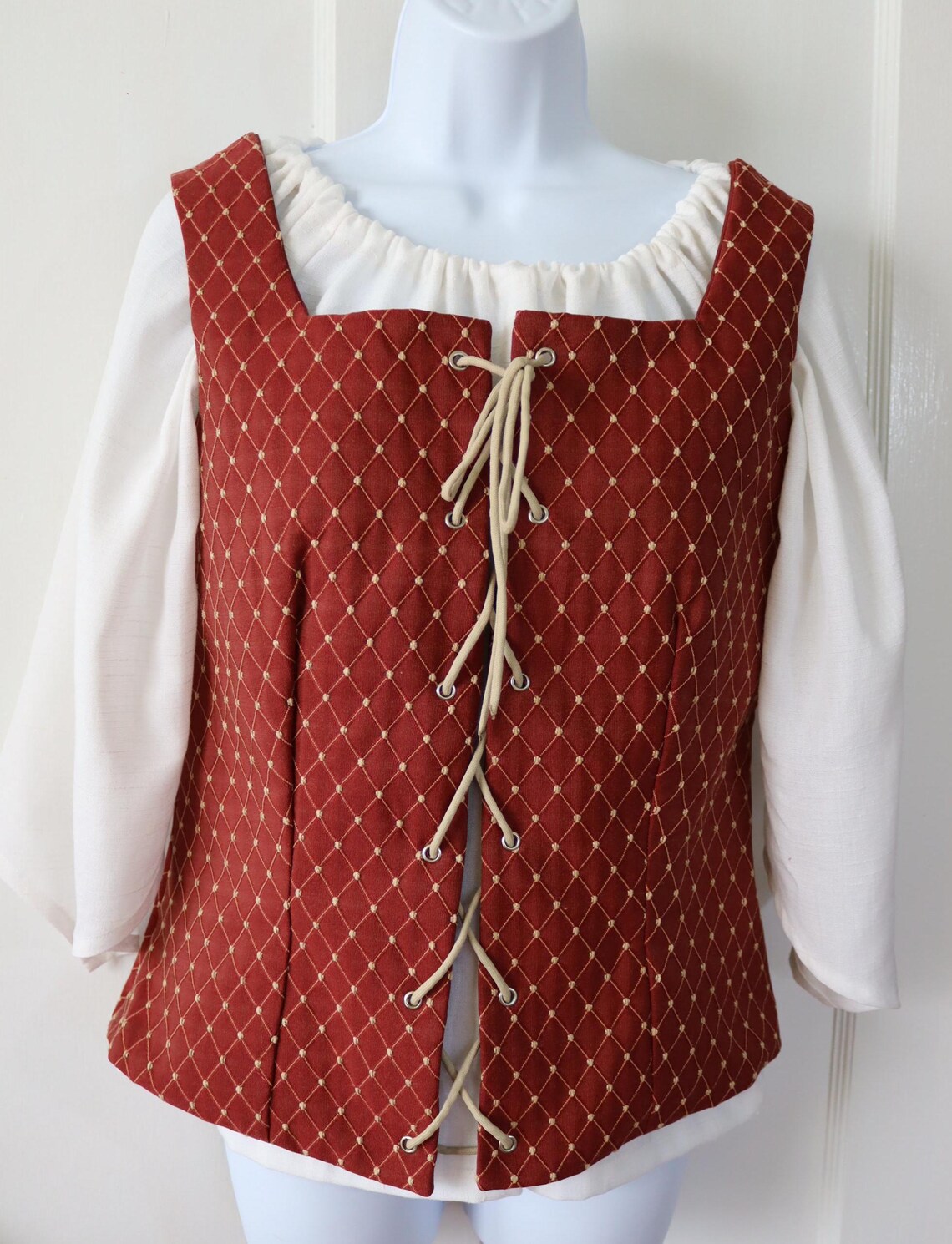Handmade Historical Bodice - Medieval or Renaissance Lace-up Bodice for ...