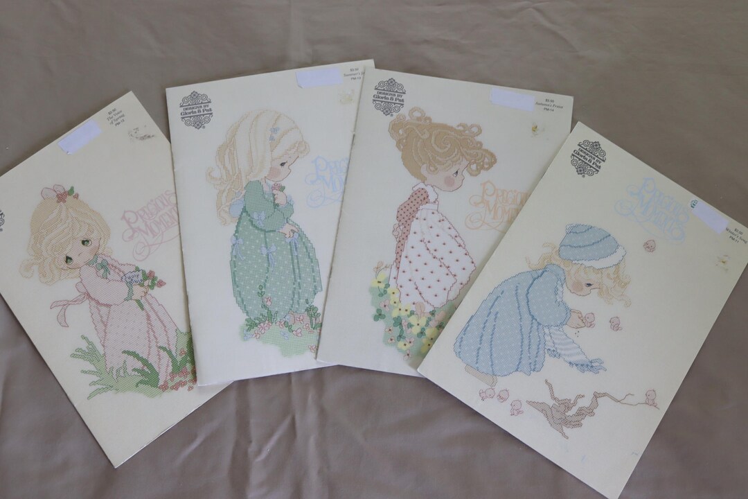 Precious Moments Four Seasons Counted Cross Stitch Patterns- Autumn's ...