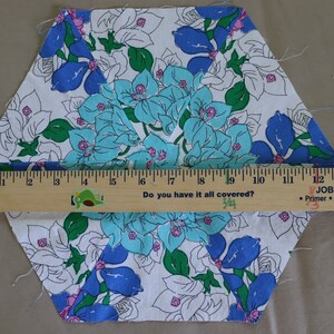 11 Hexagon Quilt Blocks Turquoise, Pink and Blue Kaleidoscope Stack and Whack Quilt Blocks in 2 ...