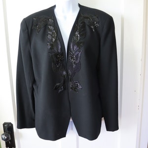 Beaded Black Blazer - Special Occasion Blazer/jacket With Beading and ...