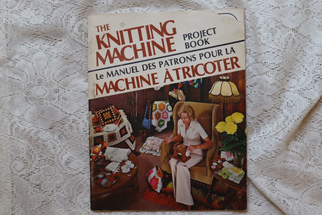 1970s Knitting Machine Project Book - Vintage 1970s Knitting Machine ...