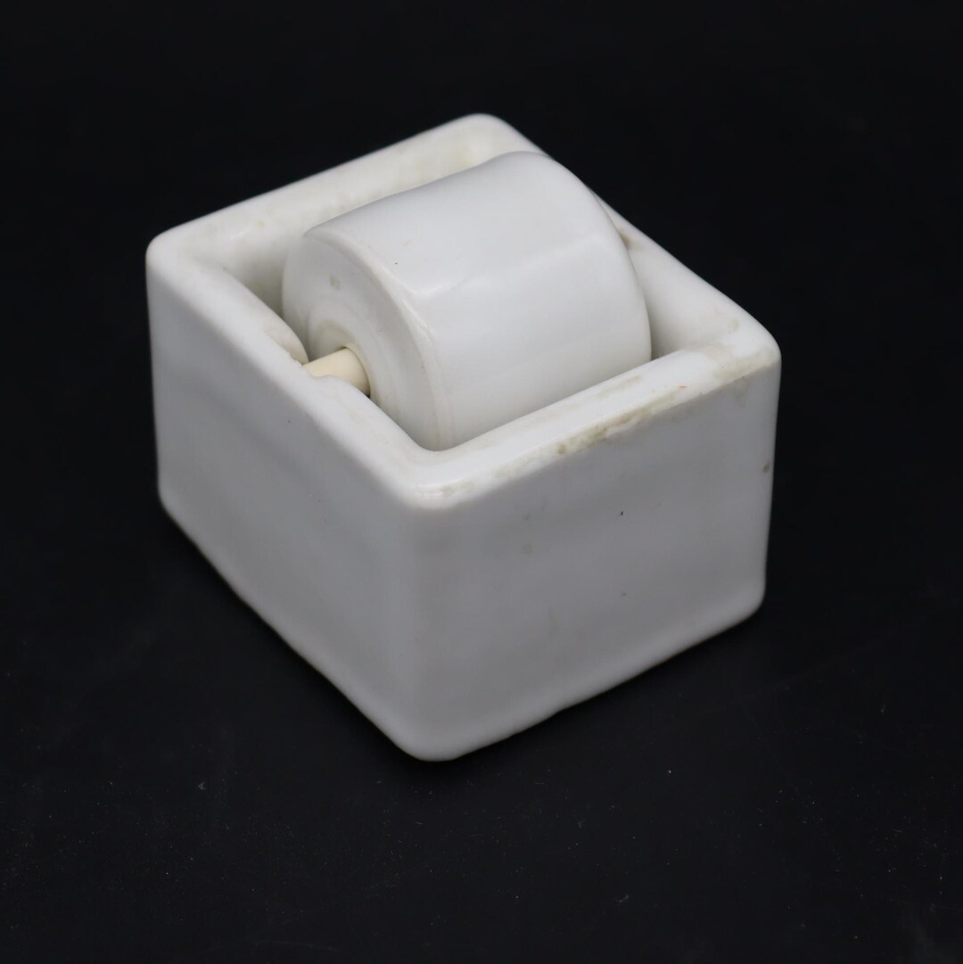 Vintage Stamp Moistener small White Porcelain Postage Stamp Envelope ...