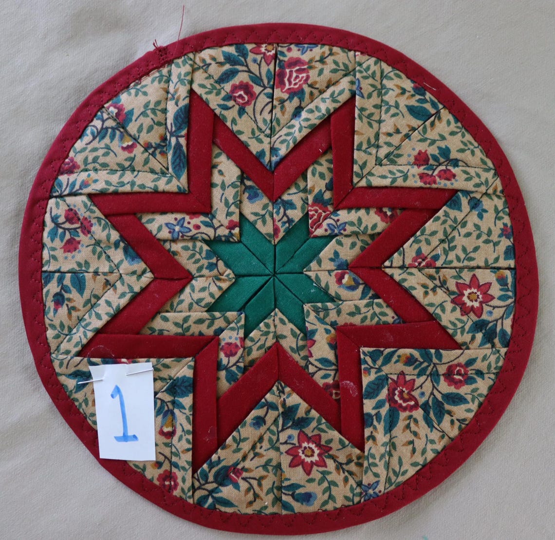 Handmade Kitchen Hot Pads; Folded Star or Amish Star Pattern Hot Pads ...