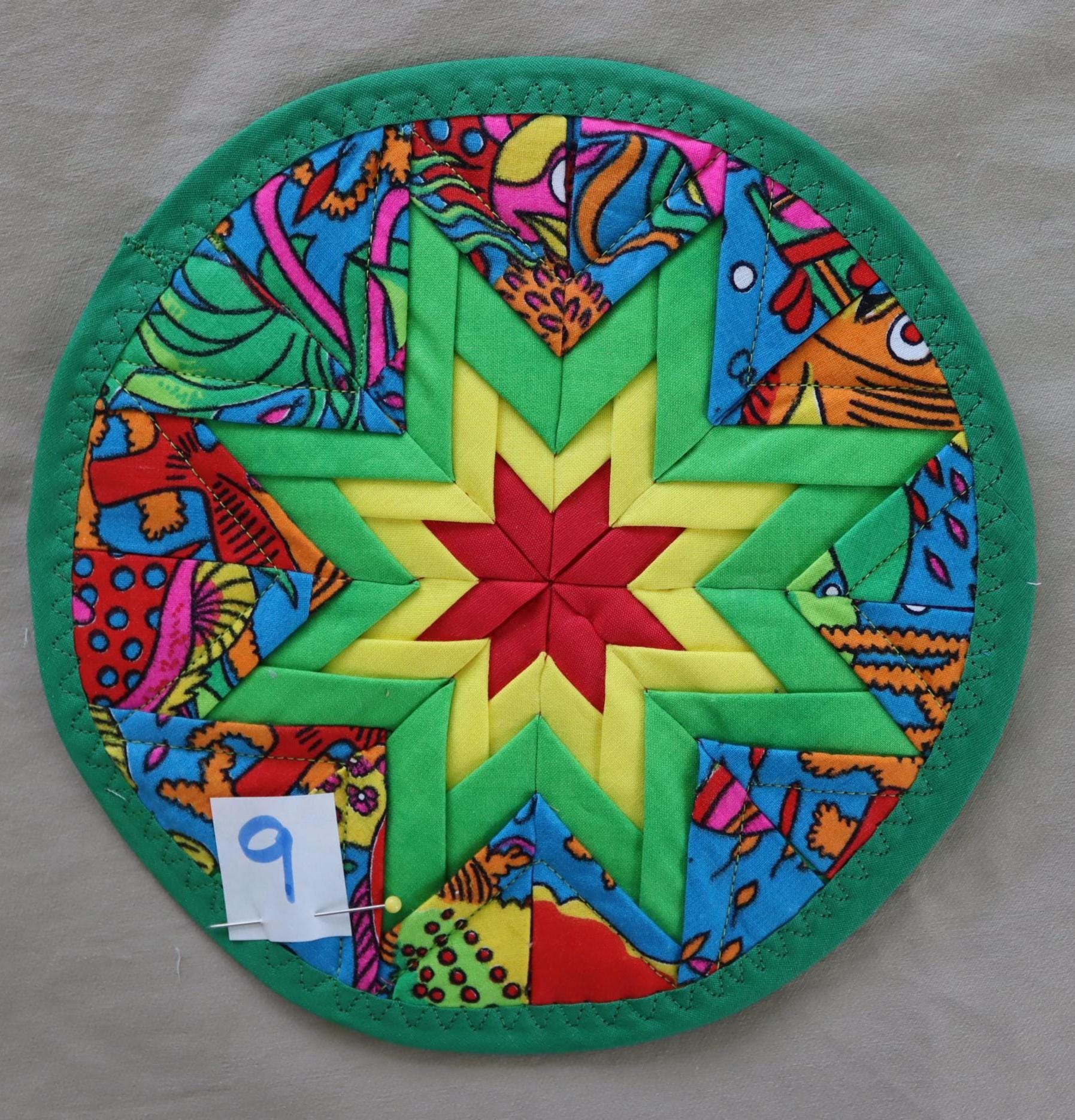 Handmade Kitchen Hot Pads; Folded Star or Amish Star Pattern Hot Pads ...