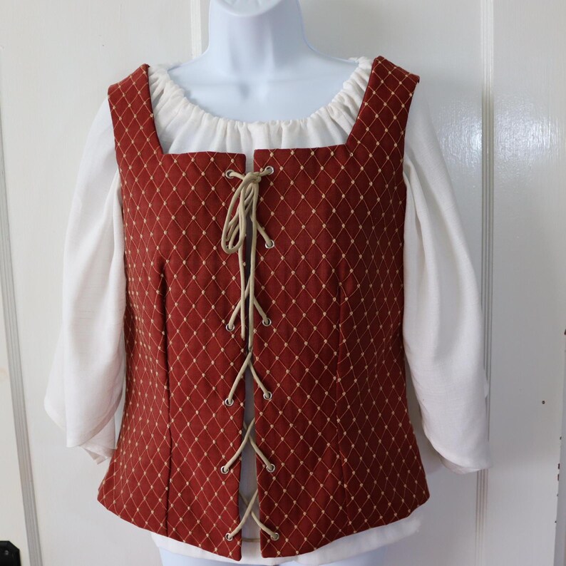 Handmade Historical Bodice - Medieval or Renaissance Lace-up Bodice for ...
