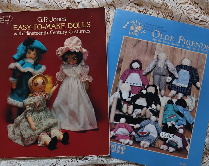 2 Vintage Doll Making Pattern Books - Appalachian, Amish, and Old South ...
