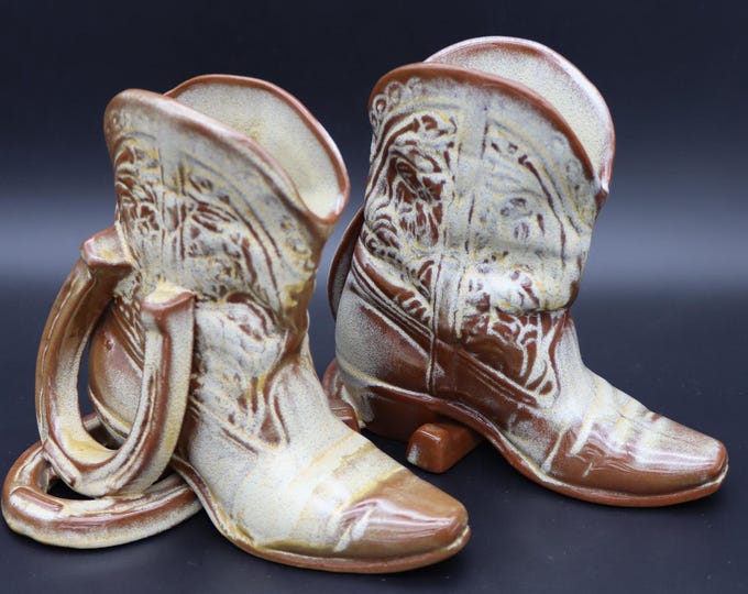 Cowboy Boots Frankoma Plainsman Gold - Vintage Frankoma Cowboy Boot and ...