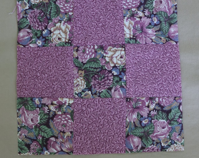 Purple Nine Patch Baby/toddler Quilt 45x57 - Etsy