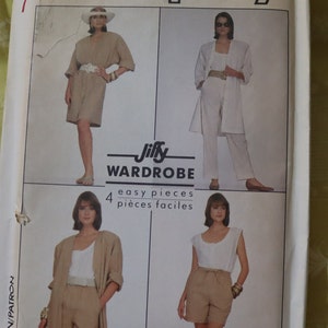 Jiffy Wardrobe Pattern - Jacket, Sleeveless Top, Straight Dress, Pull ...