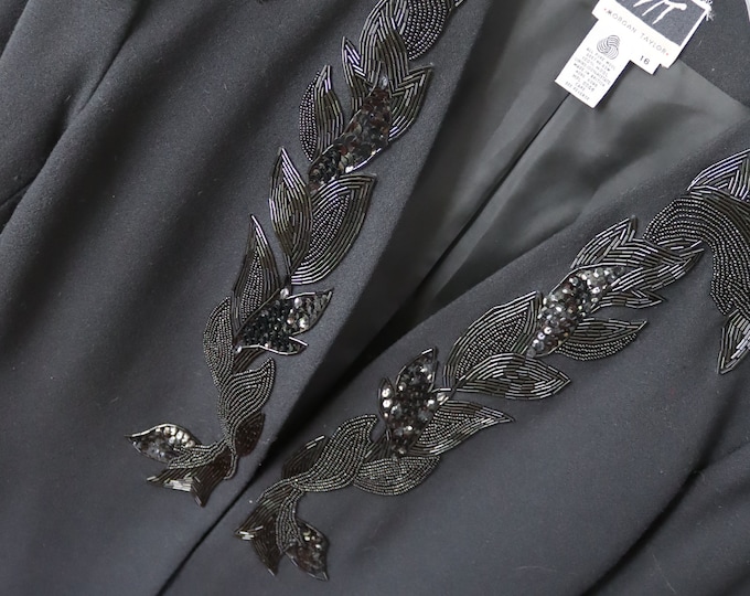 Beaded Black Blazer - Special Occasion Blazer/jacket With Beading and ...